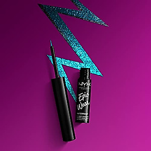 NYX PROFESSIONAL MAKEUP Epic Wear Metallic Liquid Liner, Long-Lasting Waterproof Eyeliner - Teal Metal