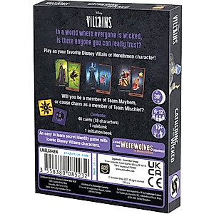 Disney Villains Gathering of The Wicked Party Game | Horror Card Game | Strategy Game for Adults and Family | Ages 10+ | 8-18 Players | Average Playtime 30 Minutes | Made by Zygomatic