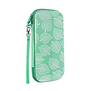 Carry Case for Nintendo Switch Lite ,Travel Case, Animal Crossing ,Accessories Pouch,Green