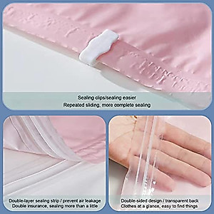 Vacuum Storage Bag with Electric Pump, 10-Pack Space Saving Bag, Vacuum Compression Bag for Travel and Home for Quilts, Blankets, Clothes, Pillows.