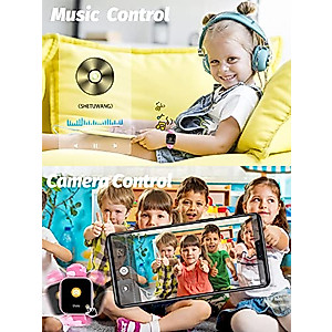 Mgaolo Kids Smart Watch for Boys Girls,Fitness Tracker with Heart Rate Sleep Monitor for Android Fitbit iPhone,Waterproof DIY Watch Face Pedometer Activity Tracker (Black)