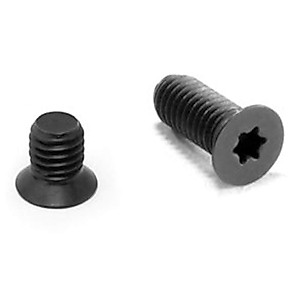 RTing M6 x 15mm Flat Torx Head Machine Screw Fastener,Alloy Steel Torx Screws for Replaces Carbide Insert,Pack of 10