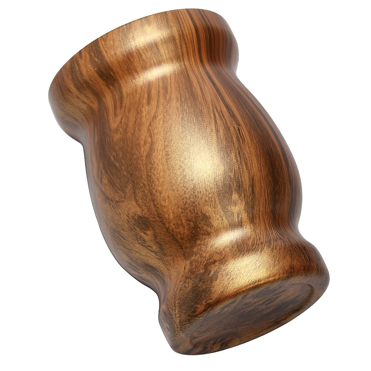 Cididu Yerba Mate Cup and Bombilla Kit, 8 oz Yerba Mate Gourd Set, Double Walled 304 Stainless Steel Classic Mate Cup with Bombilla Yerba Mate Straw and Cleaning Brush, Easy to Clean, Brown