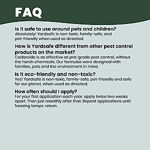 Outdoor YardSafe | Kills & Repels Mosquitoes, Ticks, Fleas, Mites & More with Natural Essential Oils | Family & Pet-Safe | Eco-Friendly | 4 Quarts (128 Oz.)