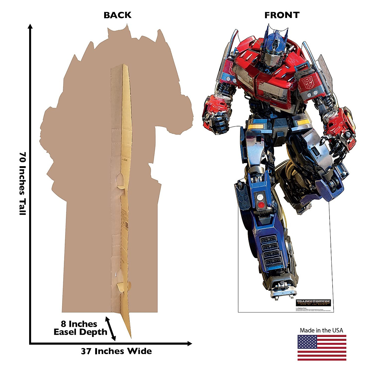 Cardboard People Optimus Prime Life Size Cardboard Cutout Standup - Transformers: Rise of The Beasts (2023 Film)