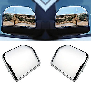 LJ INTERNATIONAL Quality Accessories Triple Chrome Plated Full Mirror Covers Compatible with Ford F150