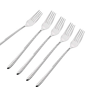 10pcs Long-handled Korean Stainless Steel Fork