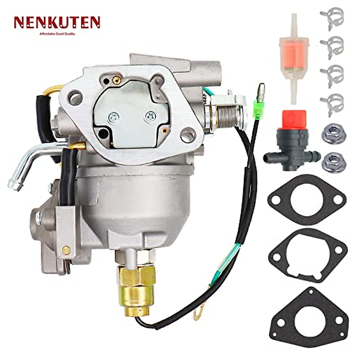 NENKUTEN Carburetor 24853102-S for Kohler CV730 CV730S CV740 CV740S 25HP 27HP Engines Carb Replaces 24853102-S 24-853-102-S 24 853 102-S 24853102S with Shut Off Valve Filter Gaskets