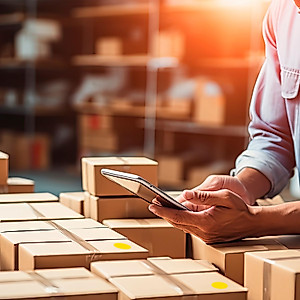 ChromaLabel 3/4 Inch Circle Sticker Labels, Easy to Write On Round Colored Stickers, 42 Sheets of Permanent Labels - 1008 Dot Stickers, Yellow Stickers