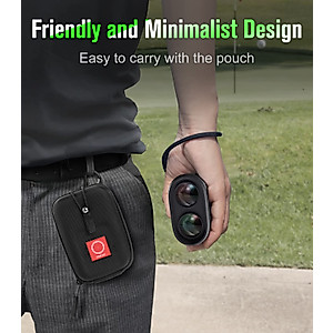 GAKOLF Laser Golf Rangefinder with Slope Switch and Fast Acquisition︱650 Yard Range Finder Golfing with Flag Lock Vibration and Magnetic for Golfers