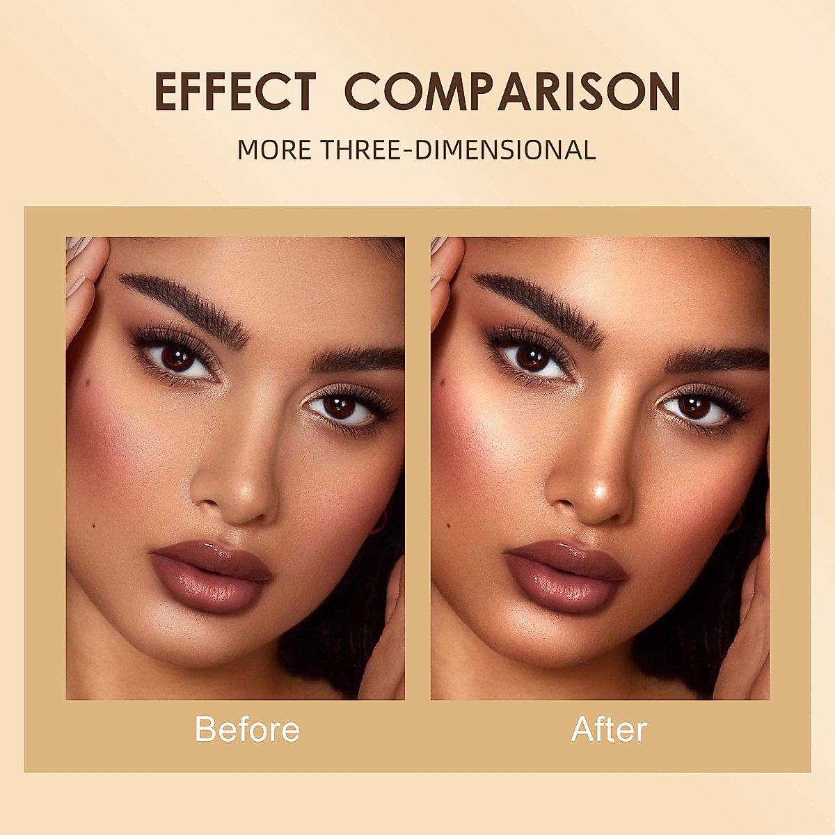 Yeweian Contour Stick, Face Concealer Stick, Bronzer Facial Repair 3D Wonder Stick Face Body Shading Stick Foundation Cream (03 Contour Stick)