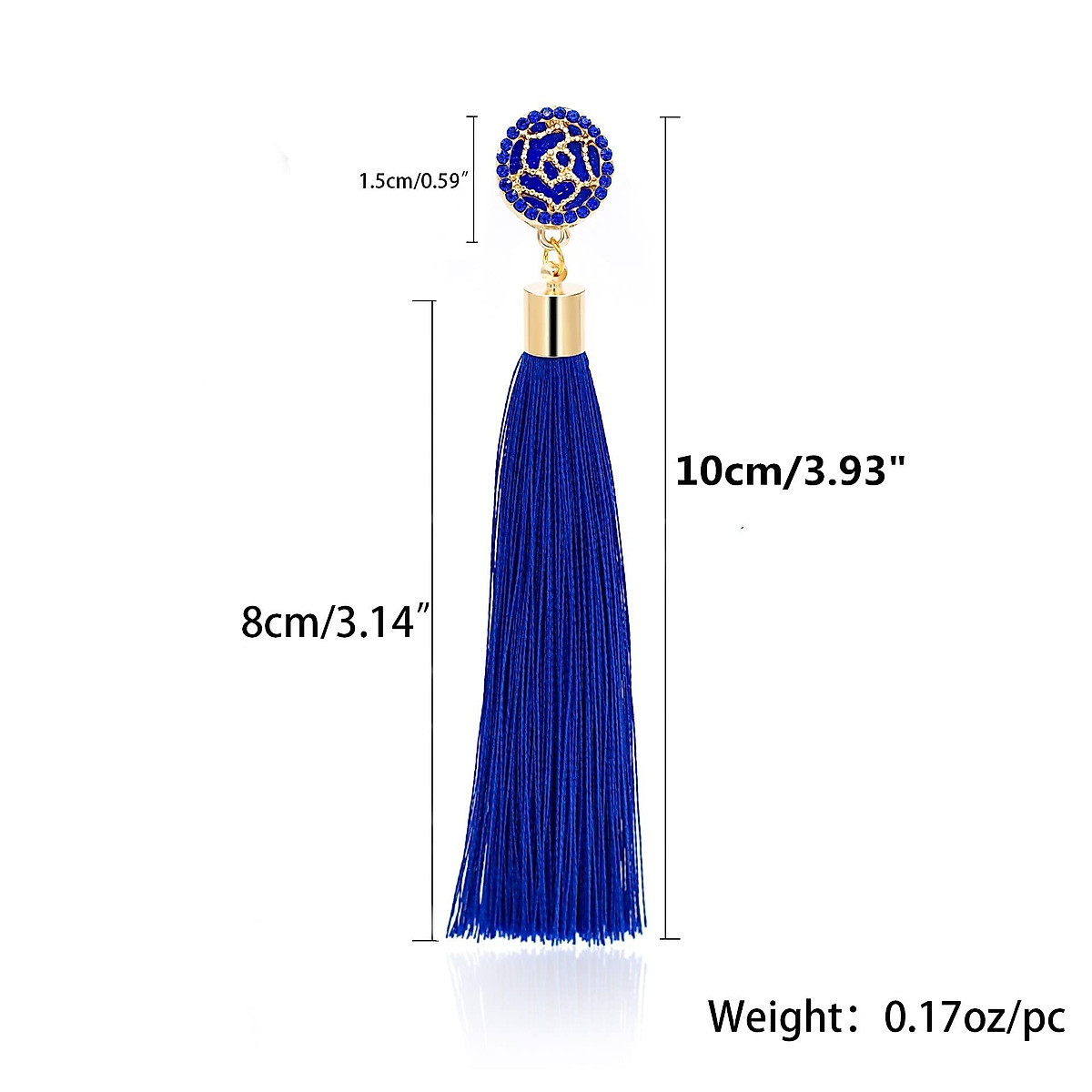 Zealmer Colorful Tassel Earrings For Women Bohemian Long Dangle Drop Statement Earrings Fashion Jewelry For Birthday Christmas Valentines Day Gift