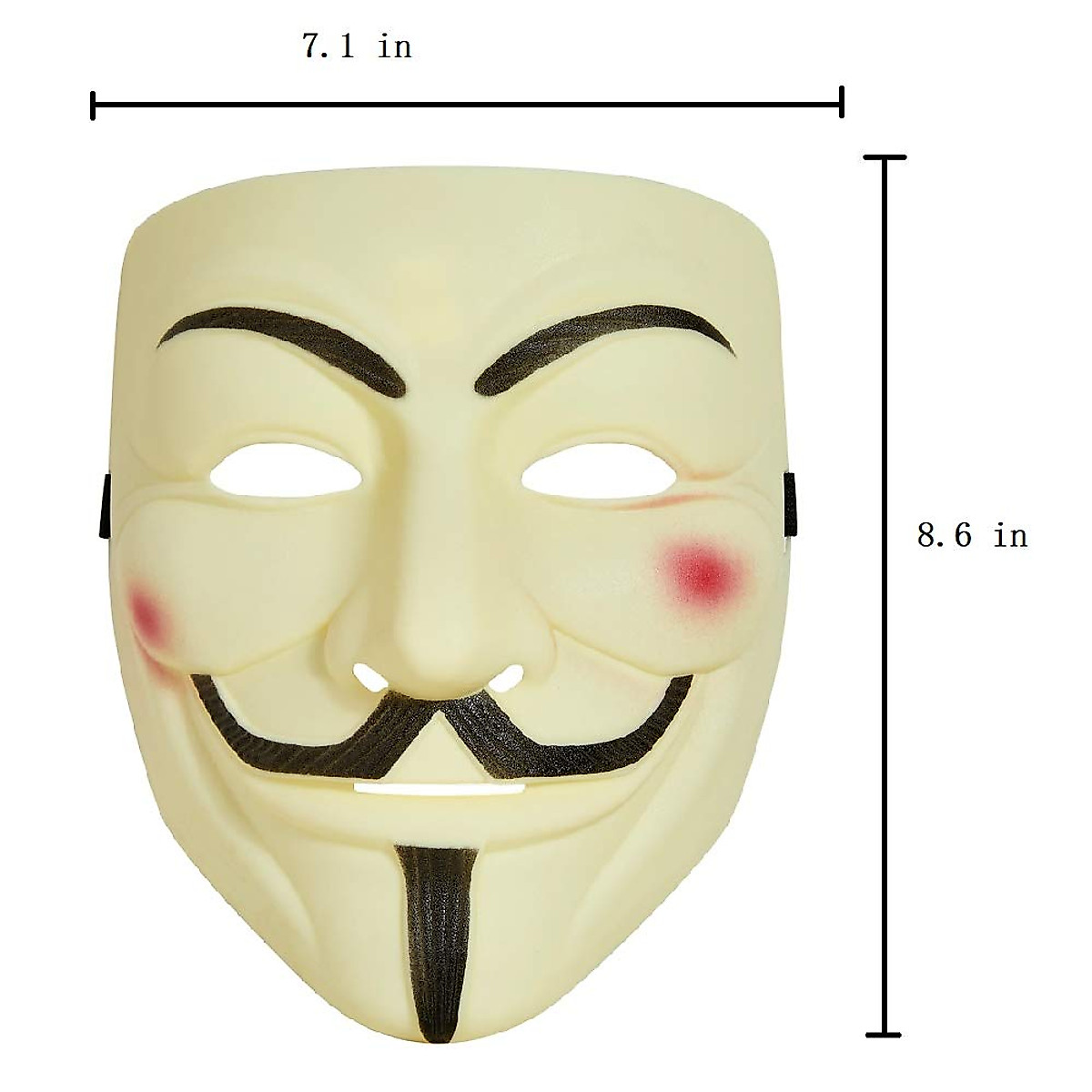 WLPARTY 4 Pack V for Vendetta Hacker mask for Halloween Costume Cosplay Party Masks