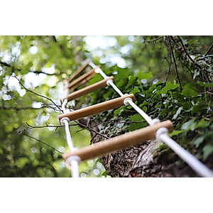 Nylon Rope, Paracord 550 Works Well for Camping Hiking Utility, Good for Clothesline, Tie, Pull, Swing and More - 1/4 Inch by 80 Ft. White - 2 Pack