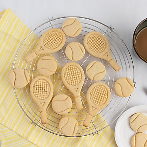 Tennis Racket and Ball cookie cutters, 2 pieces - Bakerlogy