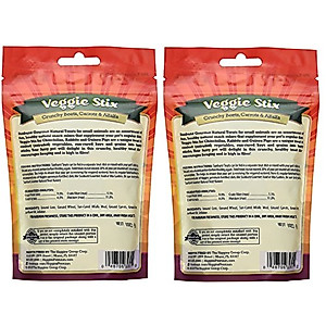 Higgins Sunburst Veggie Stix Gourmet Treats for Guinea Pigs, Rabbits & Chinchillas, 8 OZ