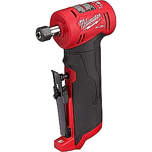 Milwaukee M12 FUEL 12V Lithium-Ion Brushless Cordless 1/4 in. Right Angle Die Grinder (Tool-Only) + Accessory