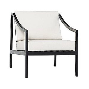 Walker Edison Dekian Outdoor Chairs, Black Wash