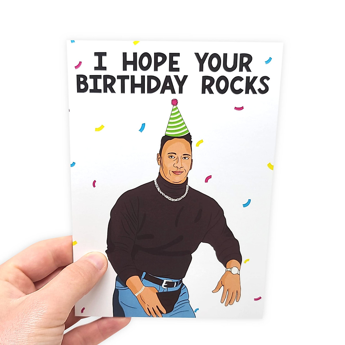 Sleazy Greetings Funny Birthday Card For Women or Men | Cute Birthday Card For Him Her | Pun Adult Friend Bday Card with Envelope | Hope Your Birthday Rocks