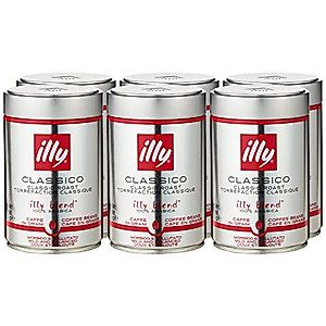 Illy Caffe Coffee Whоlе Bеan - Mеdium Rоast - 8Ðžz - Casе Ðžf 6 - Bulk Buy, 8.8 Ounce (Pack of 6)