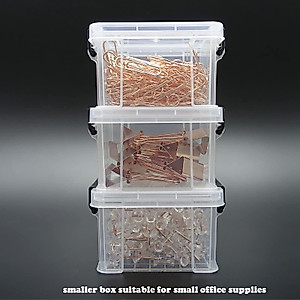 Mini Storage Bins with Lids, Bead Organizer Boxes, Plastic Craft Storage Containers - 9 Boxes