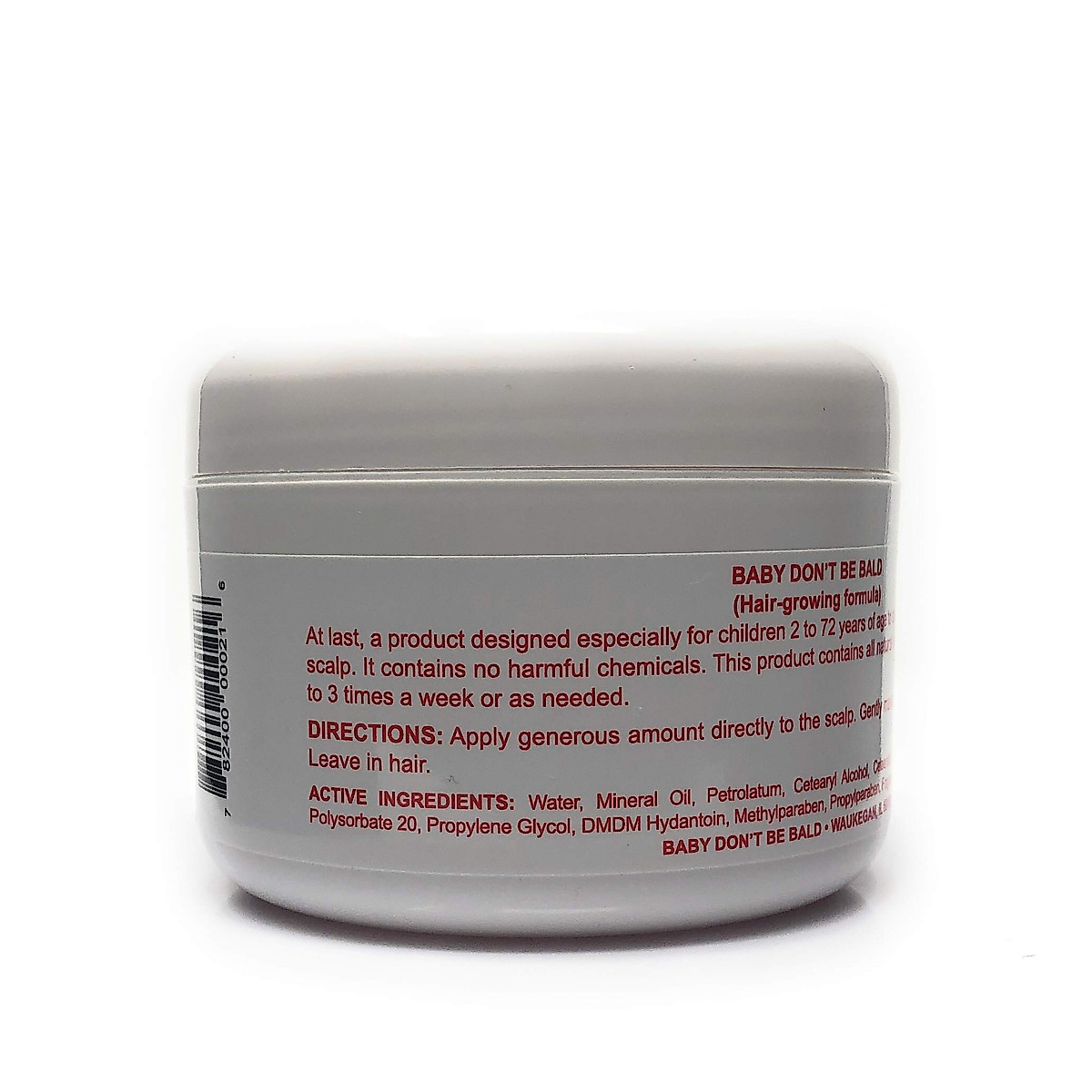 Baby Don't Be Bald Hair & Scalp Nourishment Triple Strength (Red) 8 Oz.