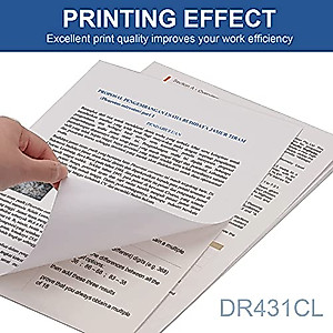 JUL 1-Pack Black DR431CL DR-431CL Drum Unit Compatible Replacement for Brother HL-L8260CDW L8360CDWT L9310CDW L9310CDWT L9310CDWTT DCP-L8410CDW MFC-L8610CDW L8900CDW L9570CDWT L9570CDW Printer