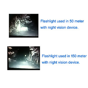 WAYLLSHINE (E6 850nm IR Illuminator Infrared Flashlight for Hunting, Night Vision Camera Device