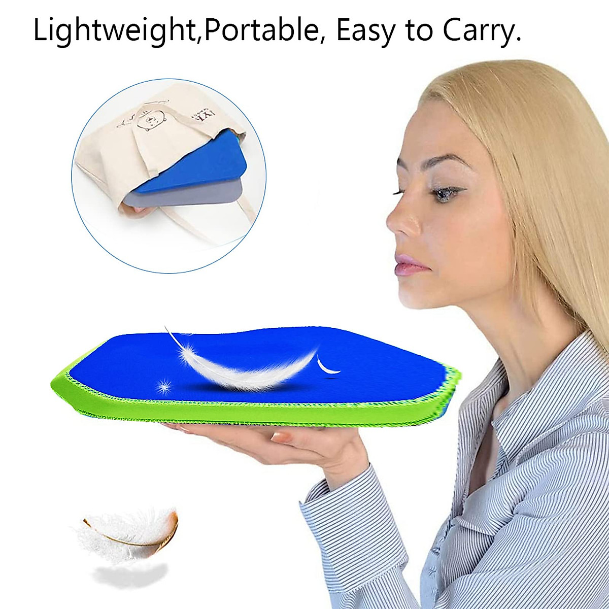 Canoe Seat, Kayak Seat Pad, Seat Pad with Four Suction Cups , Kayak Seat Cushion, Lightweight for Fishing for Kayak(Blue)