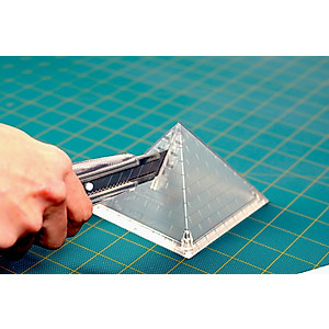 NT Cutter Pyramid Shaped Blade Disposal Case with Blade Snapper, 1 Case (ICD-400P)