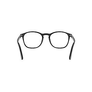 Persol PO3007VM Square Prescription Eyewear Frames, Black/Demo Lens, 50 mm