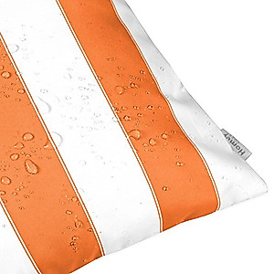 Homy Cozy 7H5241-20-Olivia Accent Pillow, 2 Count (Pack of 1), Orange