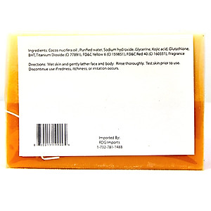 Glutathione & Kojic Acid Original Soap, Evens Skin Tone and Leaves Your Skin Smooth and Moisturized (5 Bars, 120 Grams per Bar)