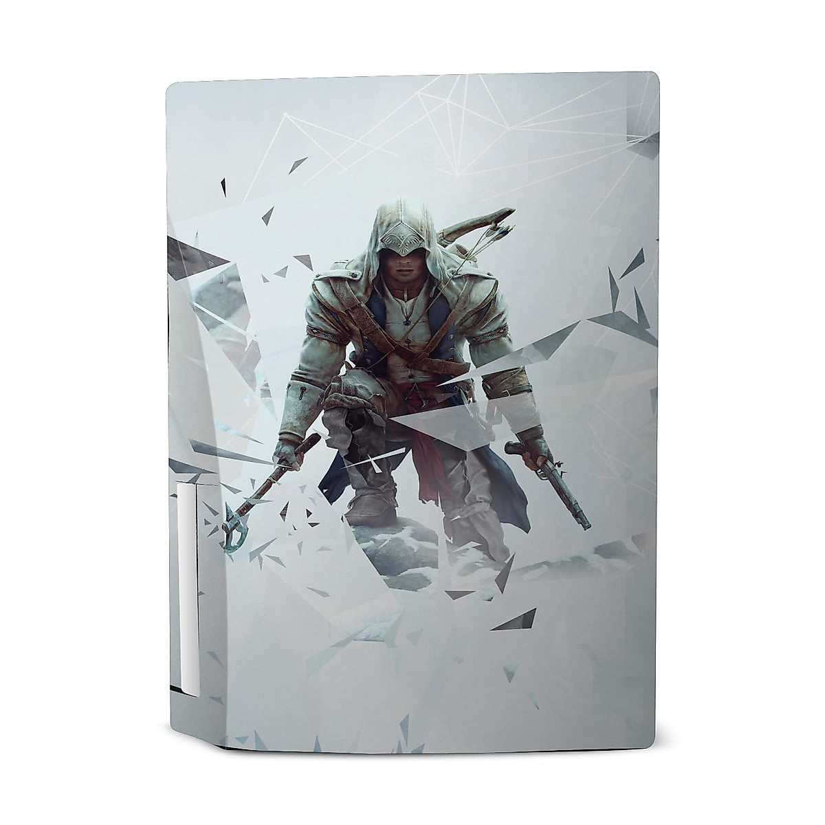 Head Case Designs Officially Licensed Assassin's Creed Connor III Graphics Vinyl Faceplate Sticker Gaming Skin Decal Cover Compatible With Sony PlayStation 5 PS5 Disc Edition Console