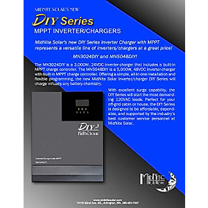MidNite Solar MN5048DIY MPPT Inverter/Charger 120VAC 48VDC 5000W