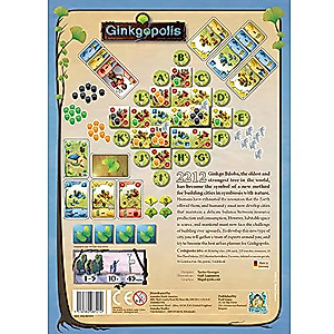 Pearl Games Ginkgopolis Board Game | Competitive Worker Placement Strategy Game for Adults and Kids | Ages 10+ | 1-5 Players | Average Playtime 45 Minutes | Made by Pearl Games