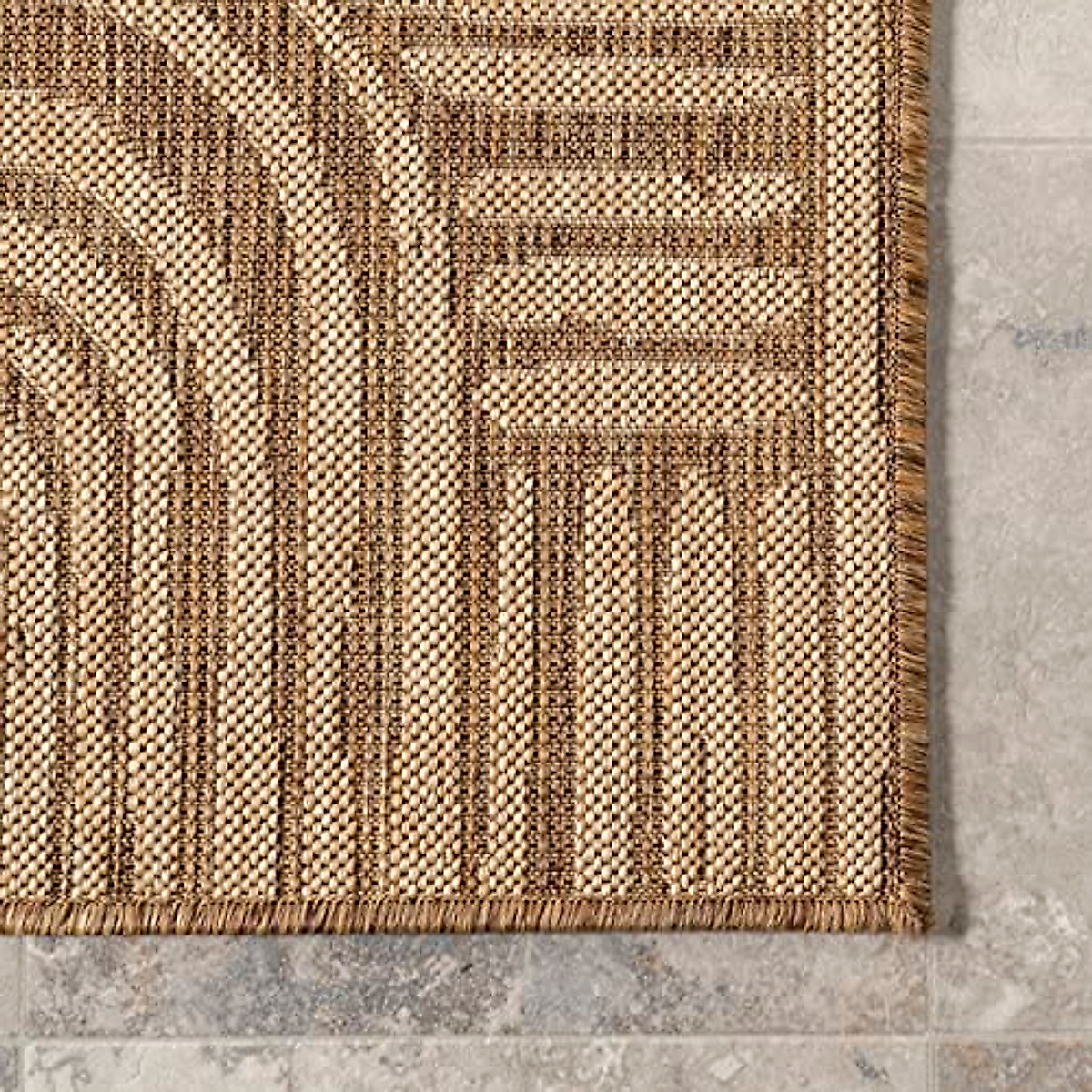 nuLOOM Lynne Abstract Maze Indoor/Outdoor Area Rug, 8' x 10', Beige
