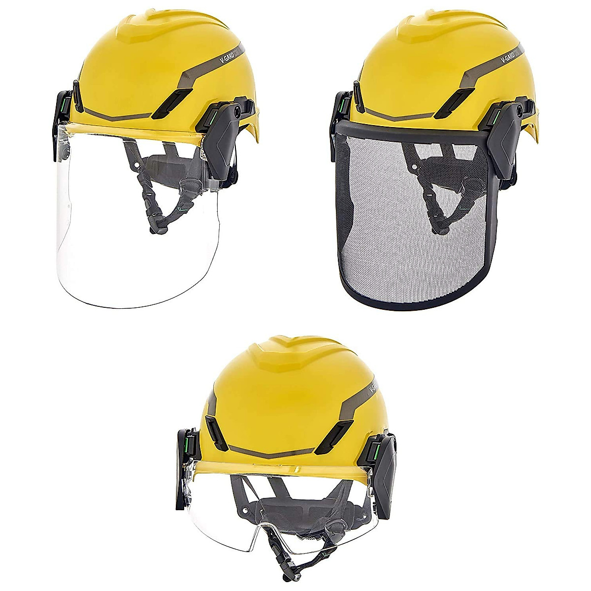 MSA 10204347 H1 V-Gard Helmet with Fas-Trac III Ratchet Suspension | Polyethylene Shell, Superior Impact Protection, Self Adjusting Crown Straps - Standard Size in Gray