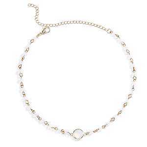 Olbye Tiny Rainbow Moonstone Necklace Choker Minimalist Gold Necklace for Women Necklace Everyday Jewelry