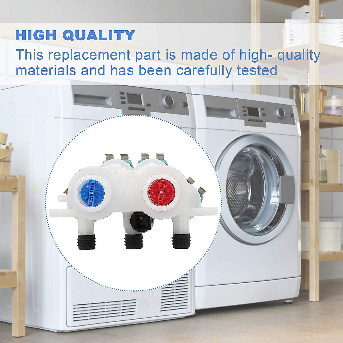 W11165546 Washer Water Inlet Valve - Compatible with May.tag &Whirlpool Washing Machine wm0642hw wm0642hw mah7500aww,Replace#w11096267