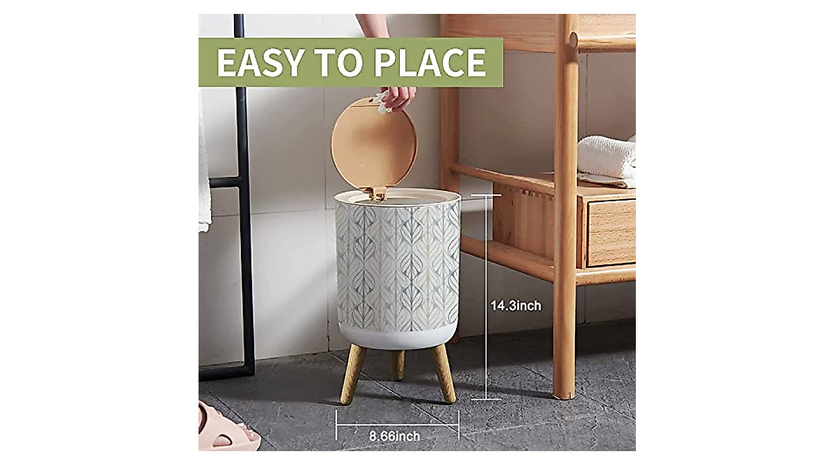 LGCZNWDFHTZ Retro Small Trash Can for Home & Office