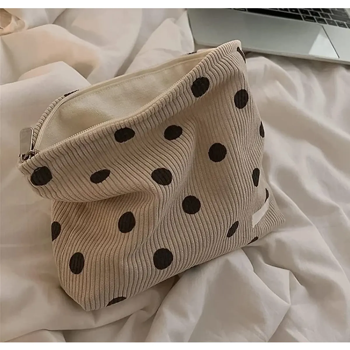 TRITFIT SPORTS- Makeup bag, Cosmetic bag, travel bag, for women, toiletries bag, makeup storage bag, polkadot