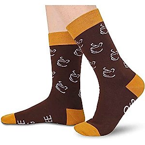 Zmart Funny Saying Socks Coffee Socks Coffee Gifts for Men Teens, Coffee Lovers Gifts for Him If You Can Read This Bring Me Coffee Coffee Stocking Stuffers