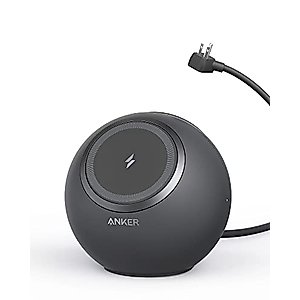 Anker Magnetic Desktop Charging Station(MagGo), 637 Magnetic Wireless Charger for iPhone13/12, 8-in-1 Power Strip with 3 AC,2 USB A,and 2 USB C,Max 65W Power Delivery Desktop Accessory for MacBook Pro