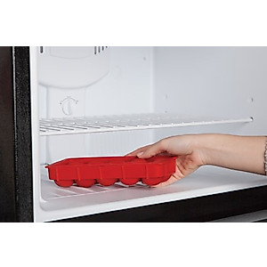 HIC Kitchen Cannonball Silicone Ice Cube Tray, European-Grade, Non-Stick, Makes 10 Large Ice Balls