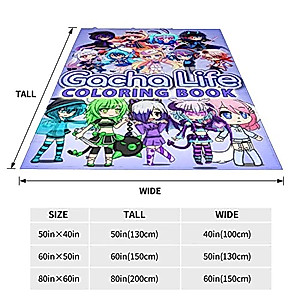 Rwillppycfei Nice Ga-cha and Life Throw Blanket, Flannel Fleece Blankets and Throws for All Seasons, Warm Air Condition Blanket 50"x60"