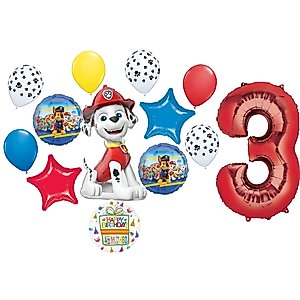Paw Pups on Patrol Marshall 3rd Birthday Party Supplies Balloon Bouquet Decorations