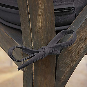 Arden Selections ProFoam Performance Outdoor Seat Cushion 19 x 20, Slate Grey