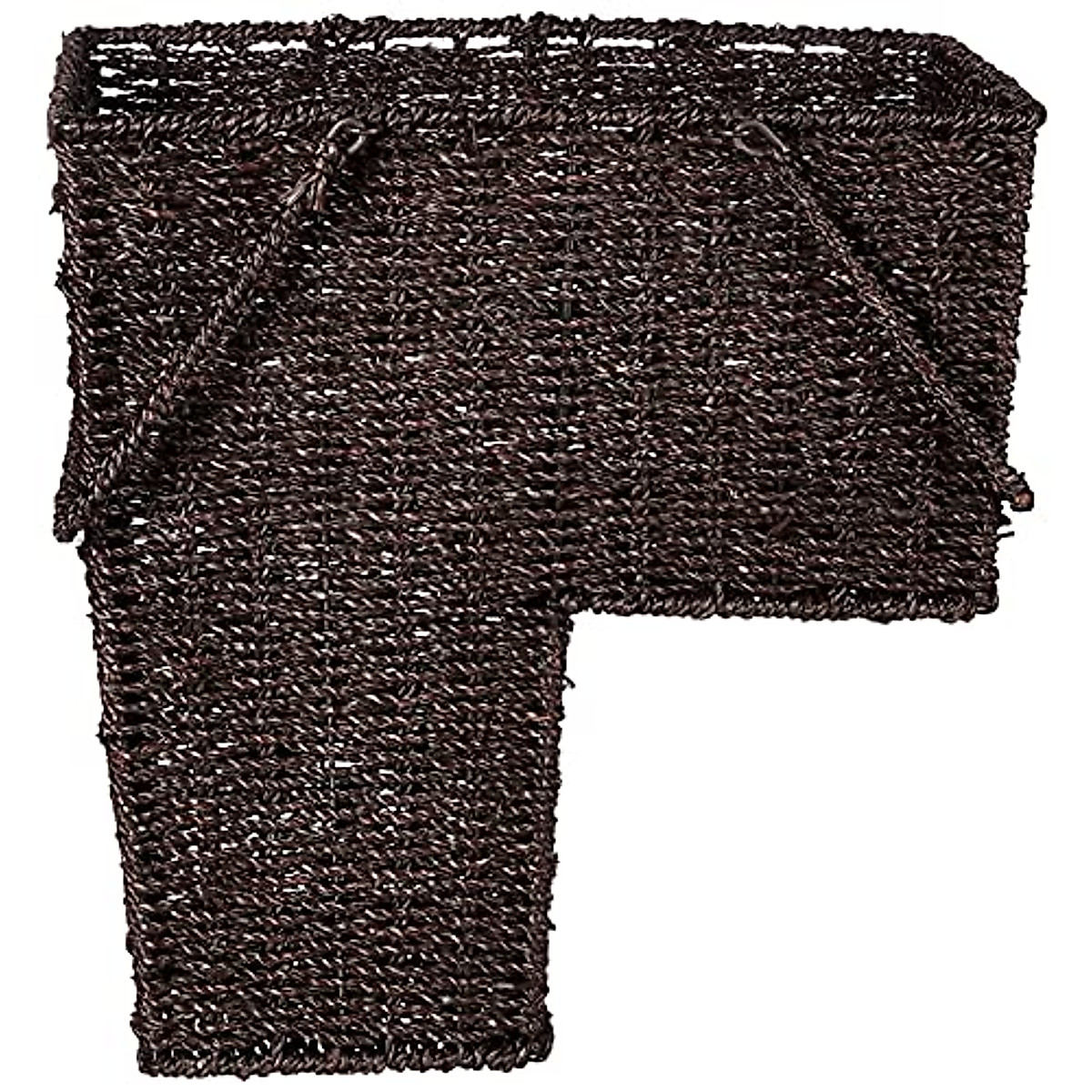 Trademark Innovations 15" Wicker Storage Stair Basket With Handles (Brown)