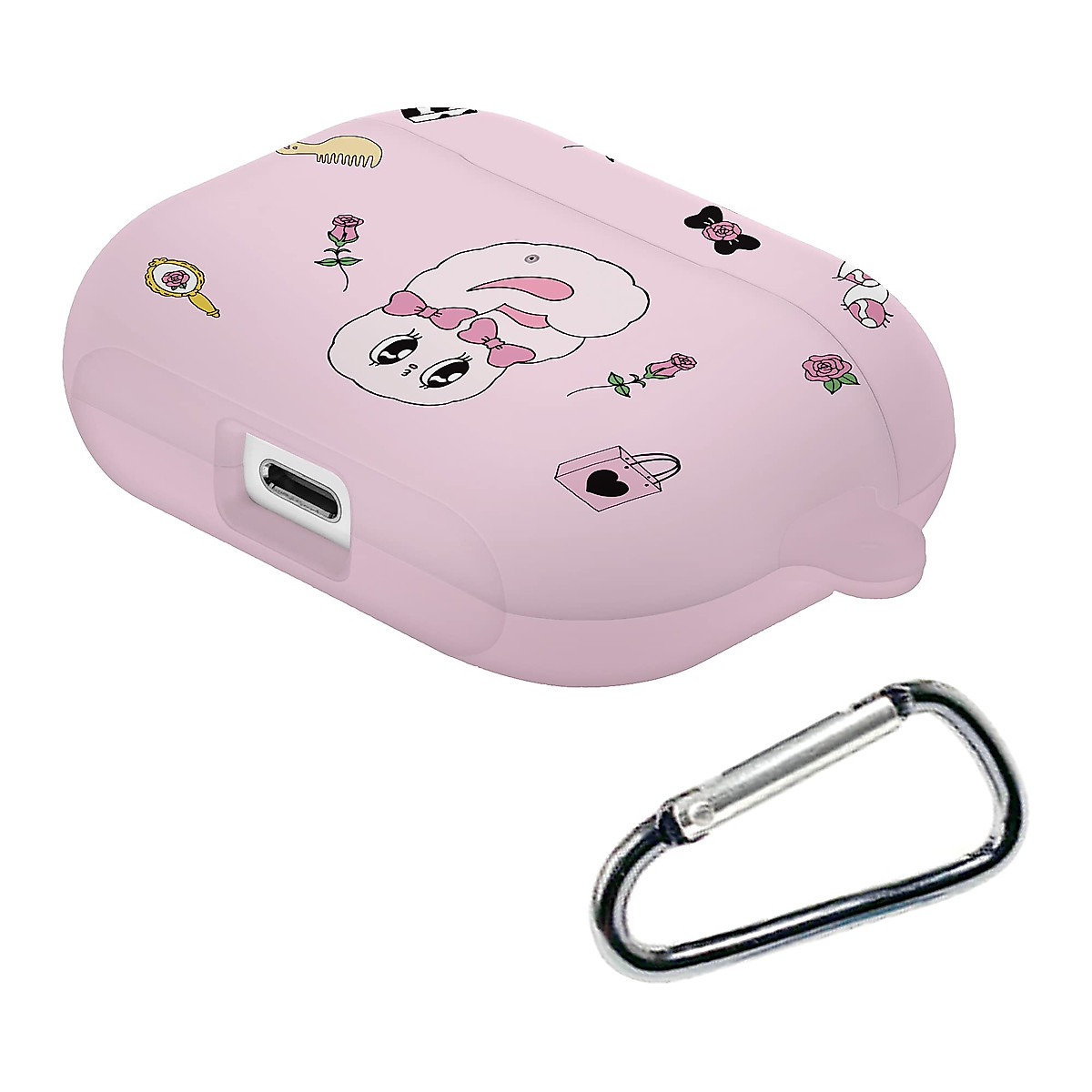 Esther Bunny Compatible with AirPods Pro Case Key Holder Hard PC Shell Strap Hole Cover - Esther Bunny Item